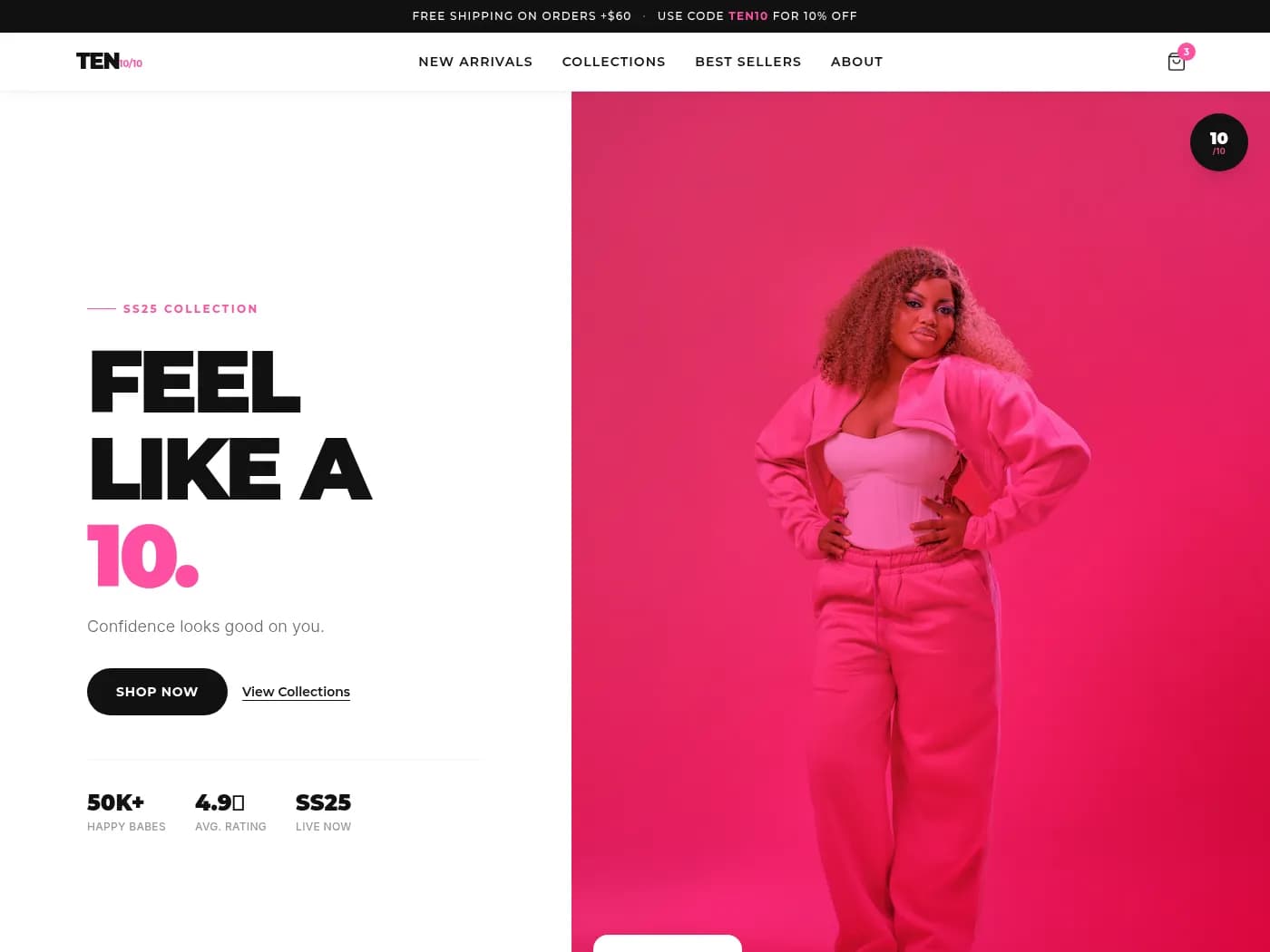TEN 10/10 Ecommerce