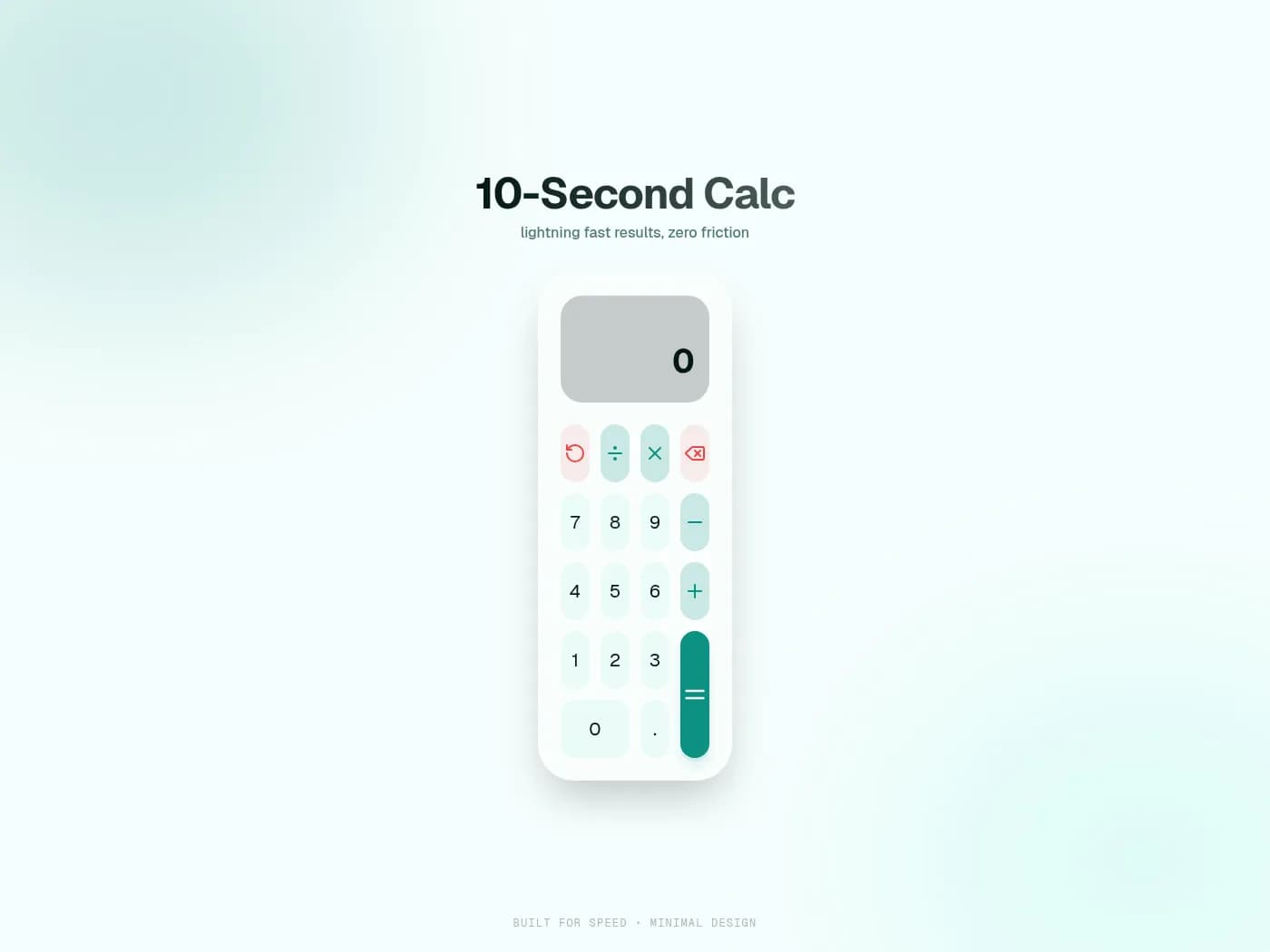 10-Second Calculator