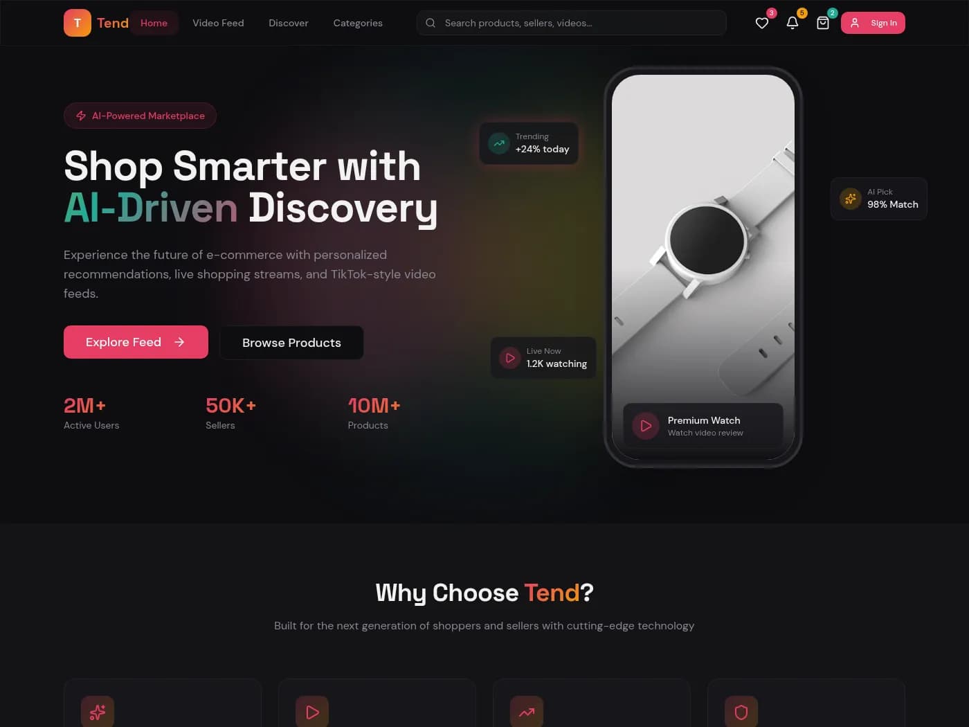 Tend Marketplace Platform