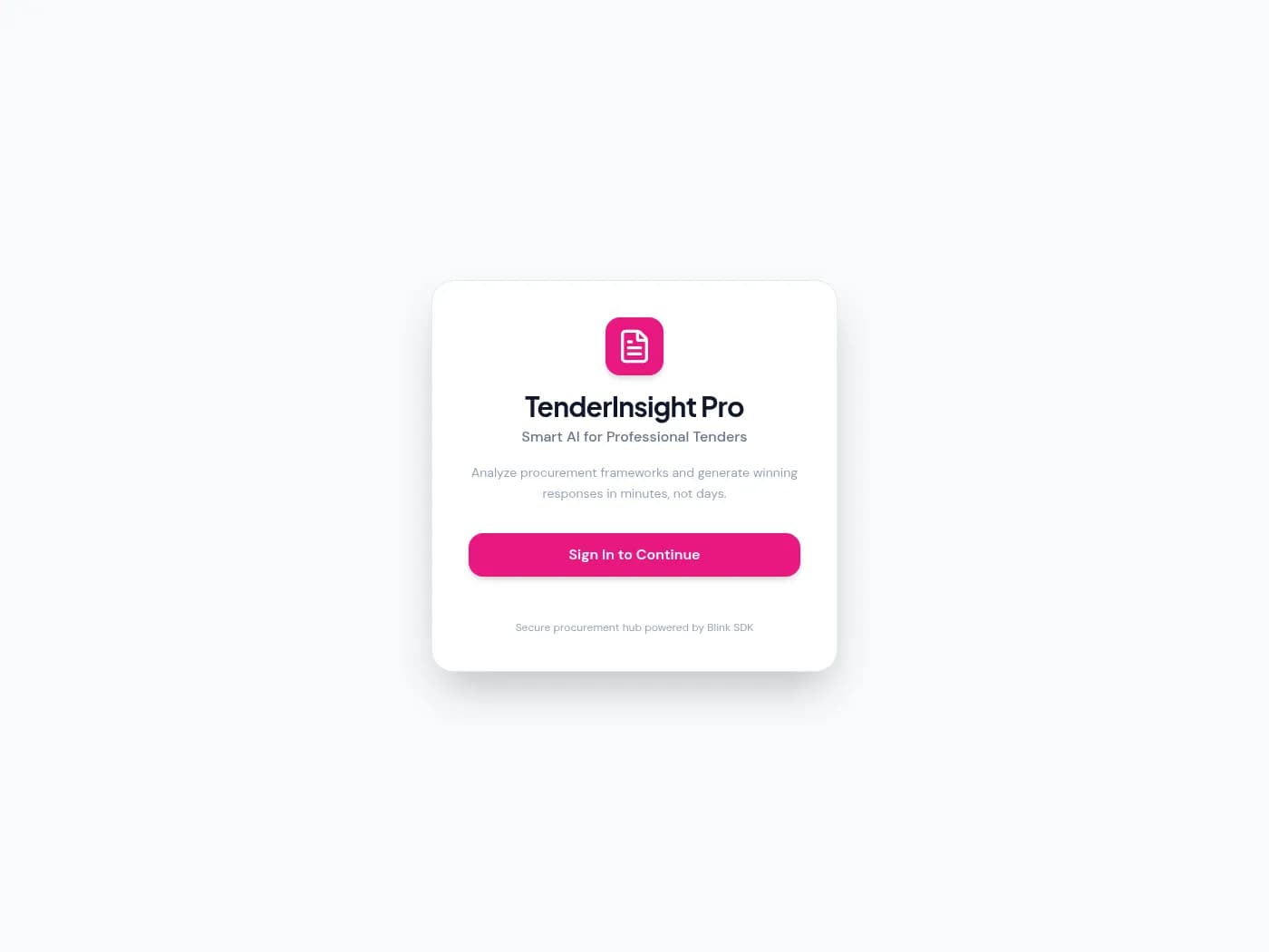 Tender Insight Pro