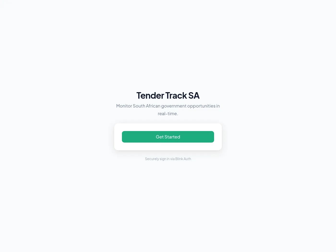 Tender Track SA
