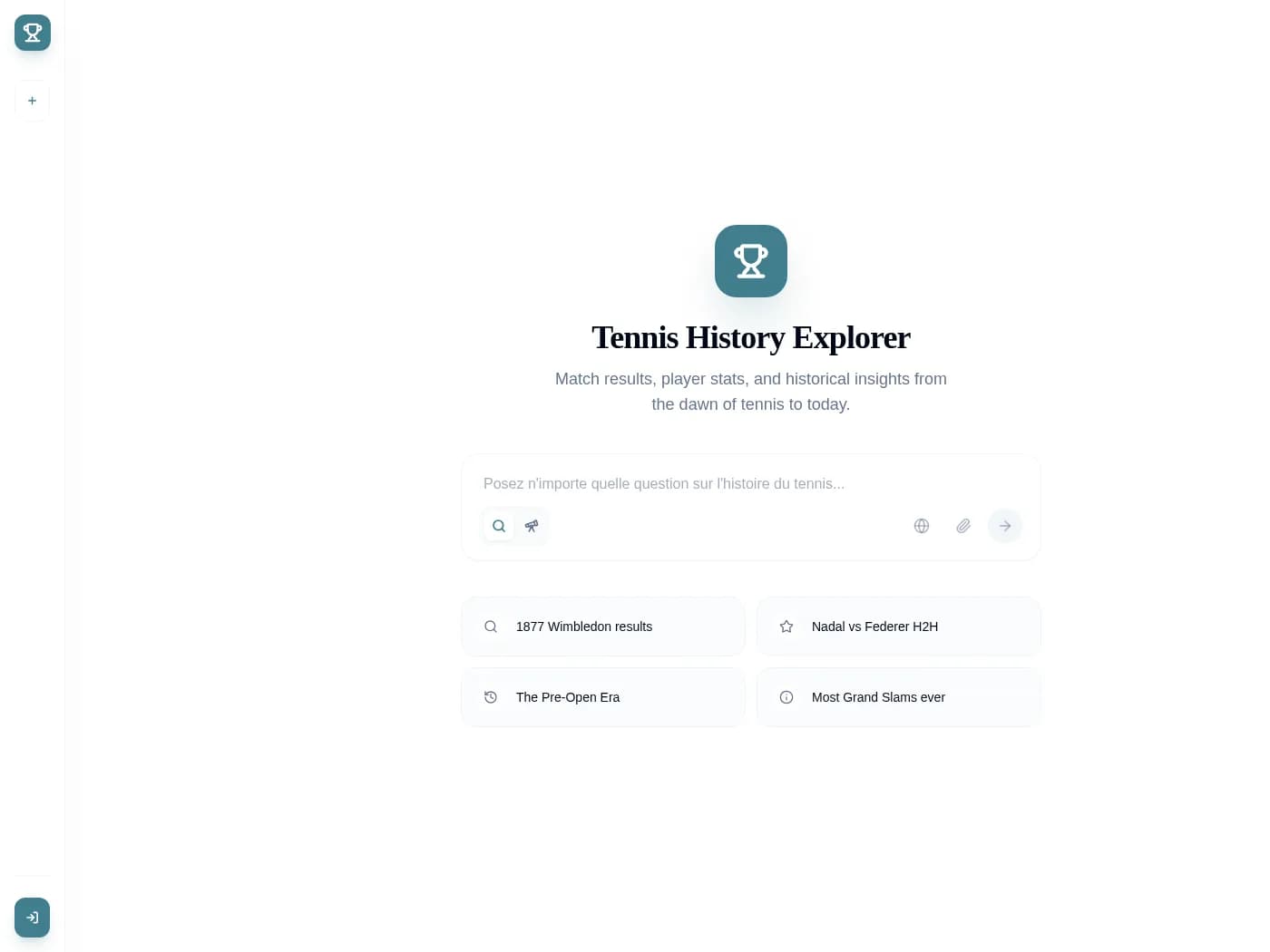 Tennis Stats Timeline