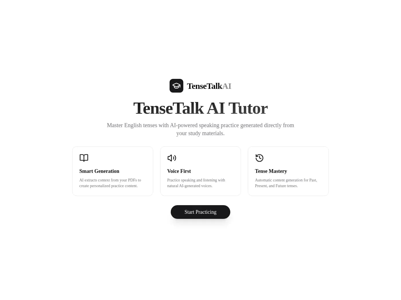 TenseTalk AI Tutor