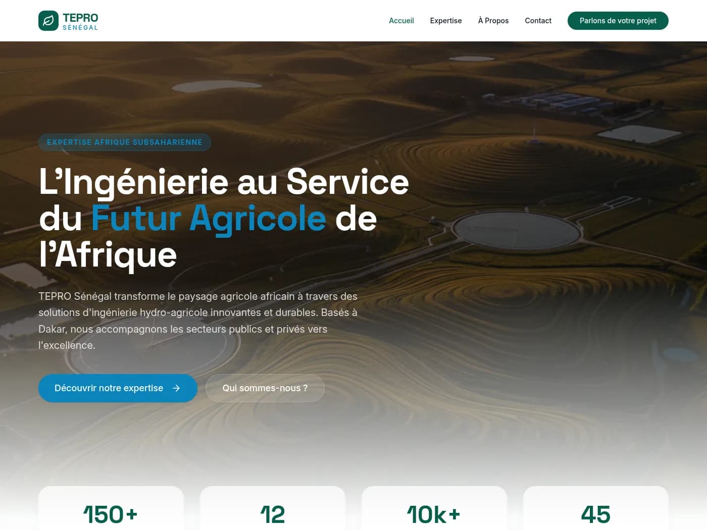 TEPRO Sénégal Web Presence