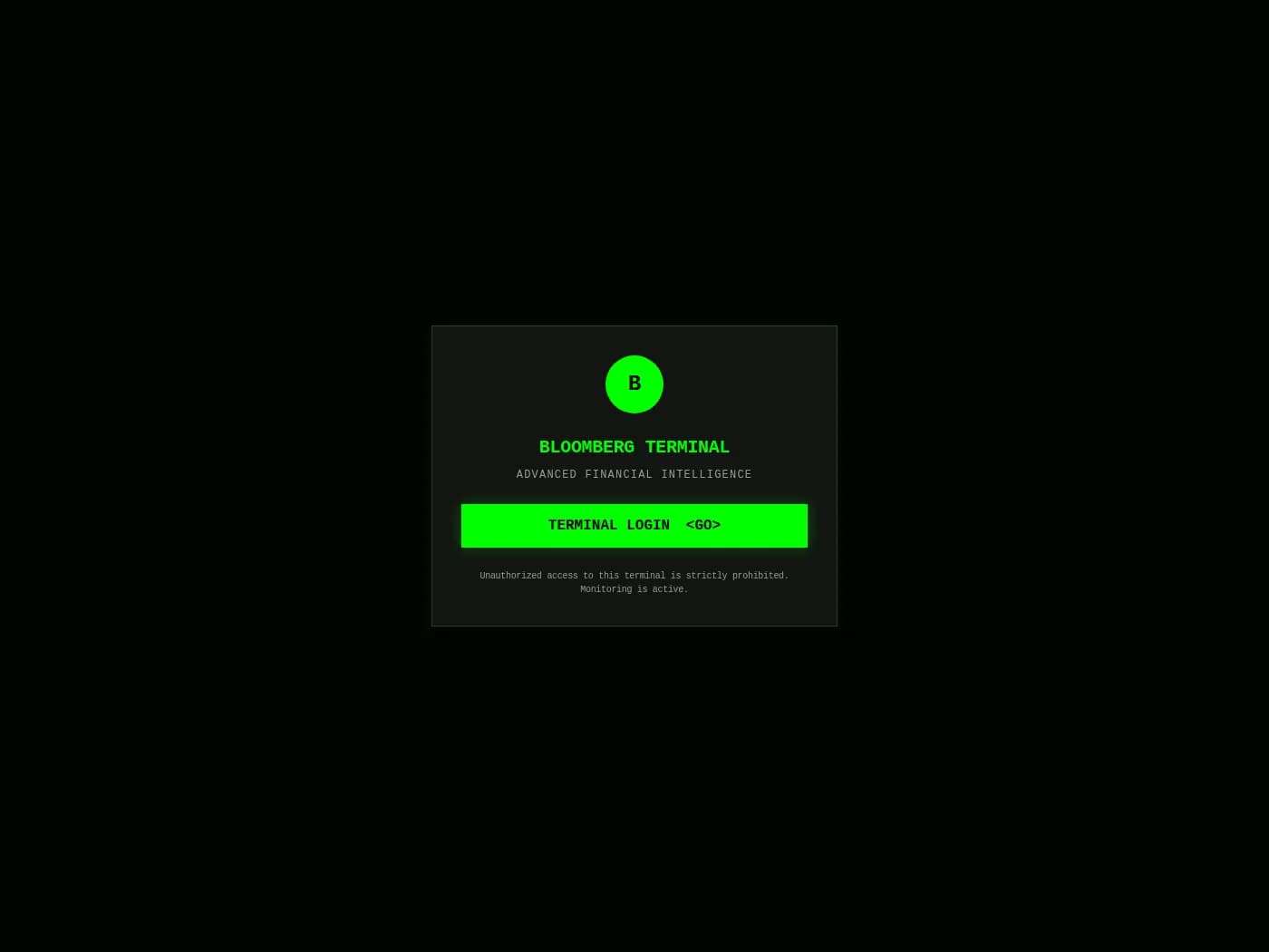 Bloomberg Terminal Clone