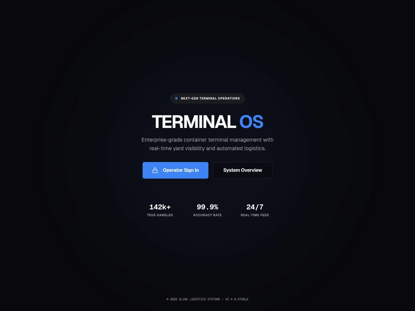 Container Terminal OS