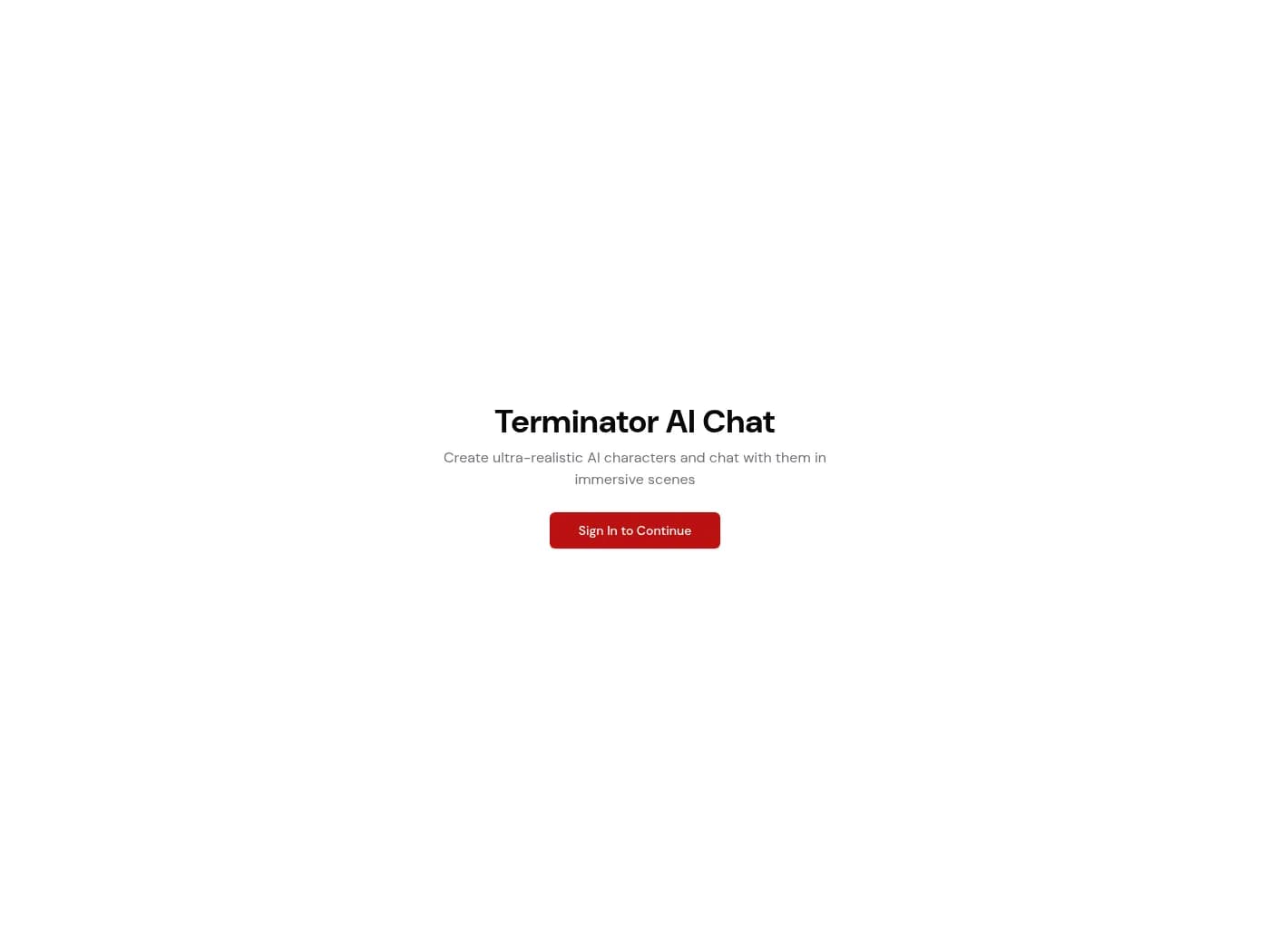 Terminator Character Chat