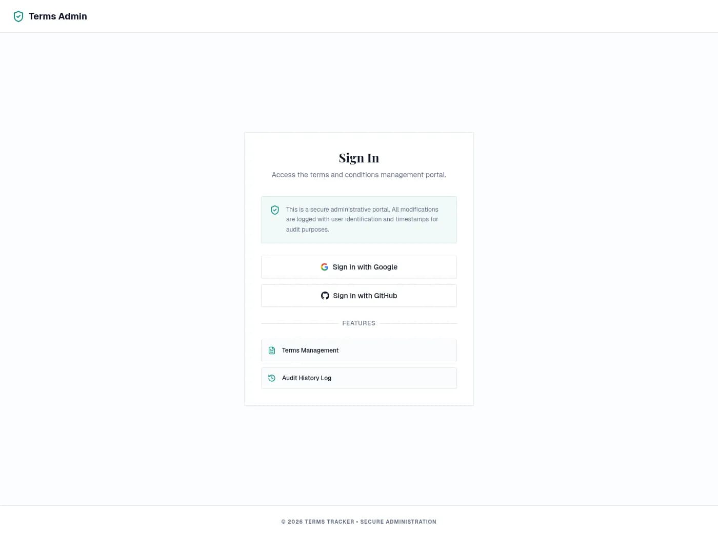 Terms Tracker Web
