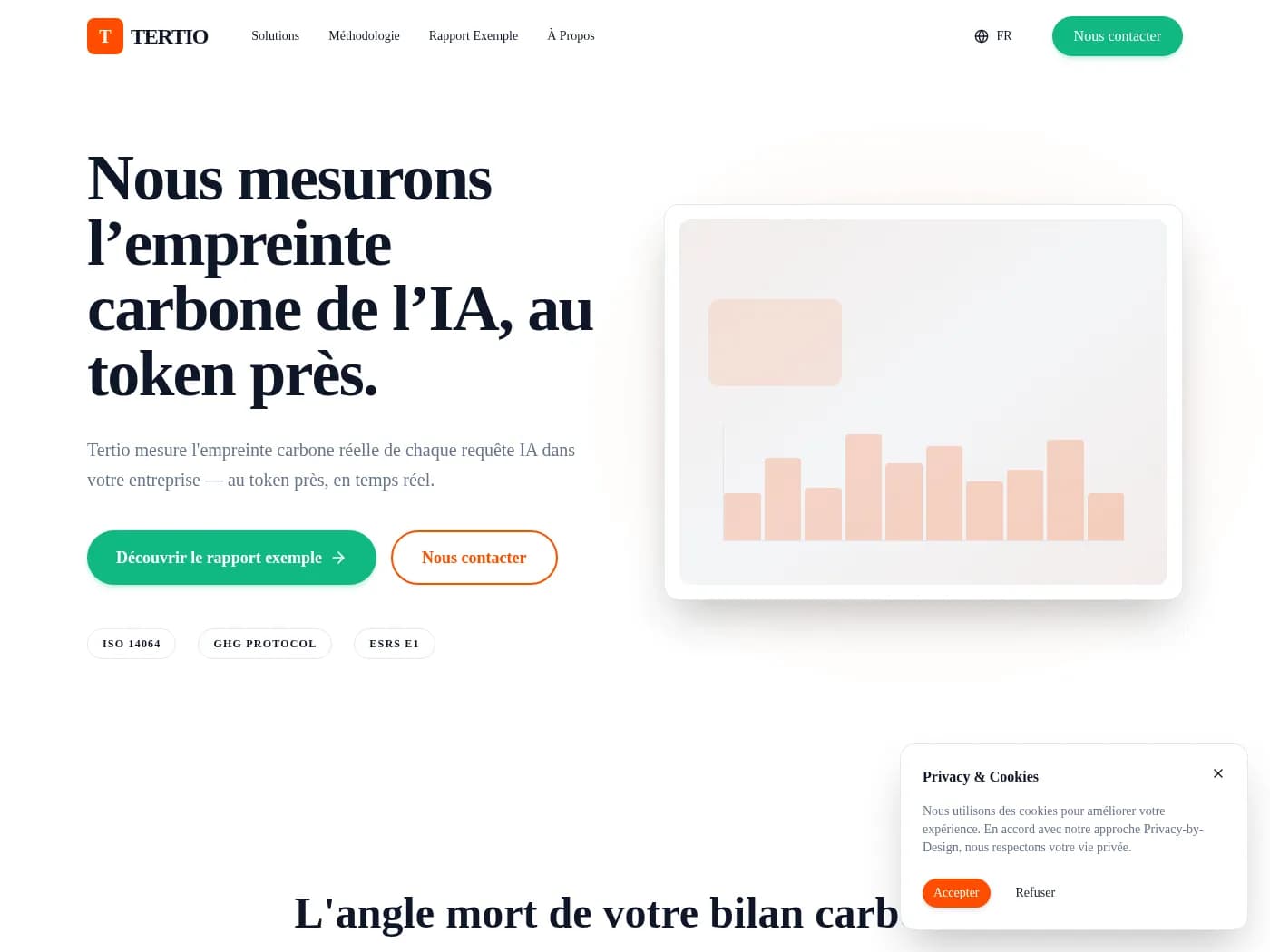 Tertio B2B Carbon Audit Site