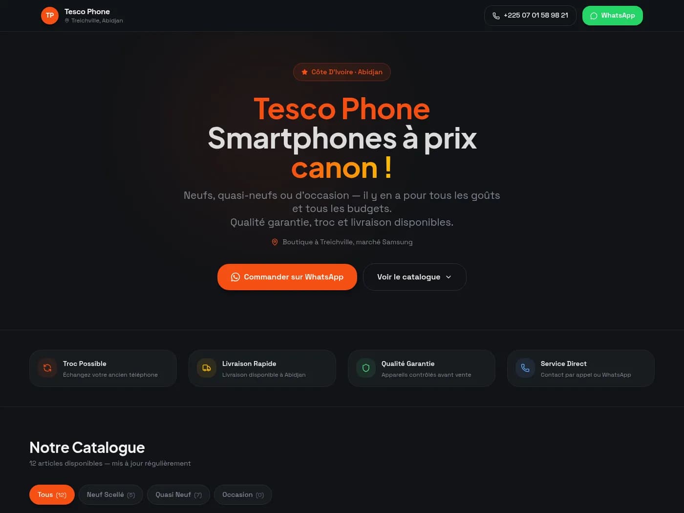 Tesco Phone Abidjan