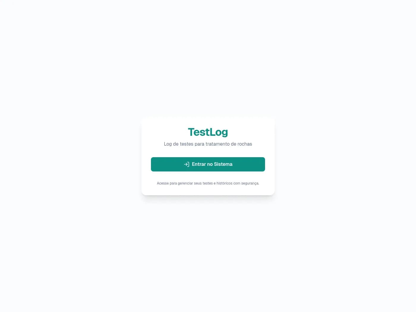 Controle de teste e aplicação