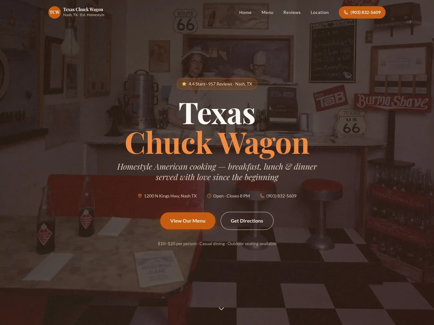 Texas Chuck Wagon Site