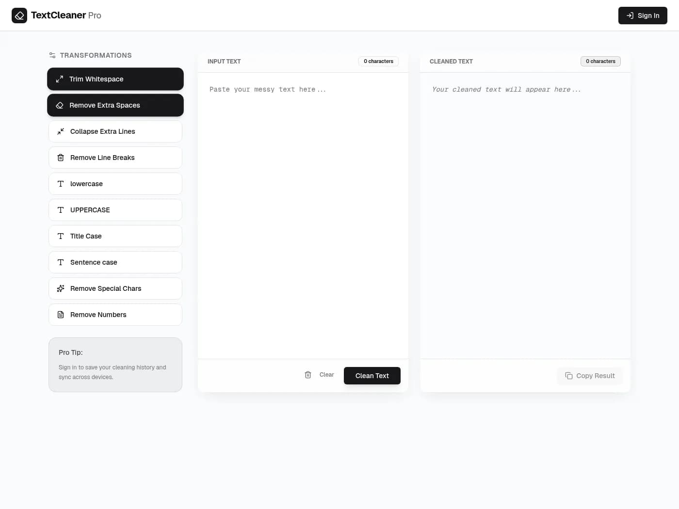 Text Cleaner Pro