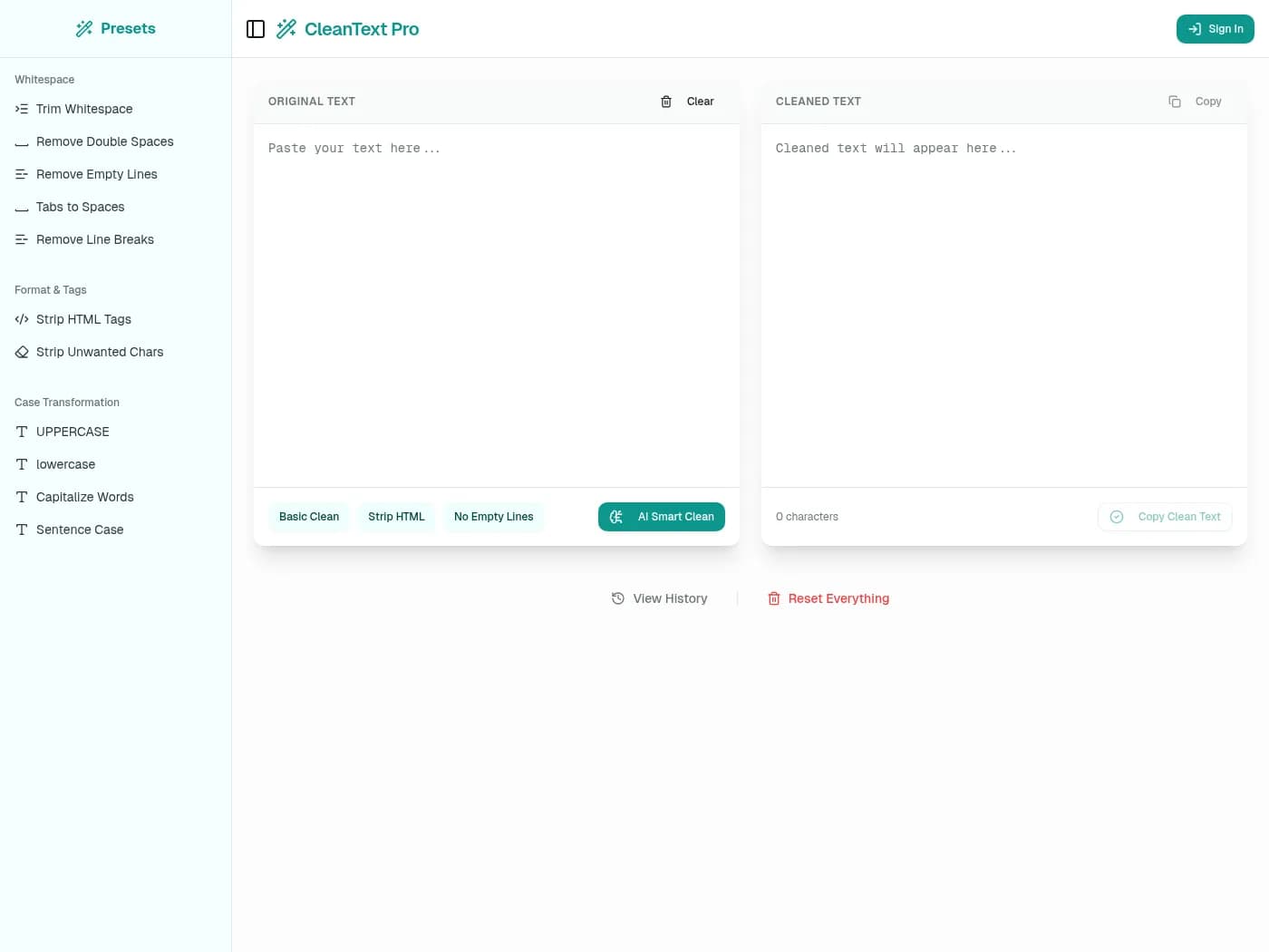 CleanText Pro