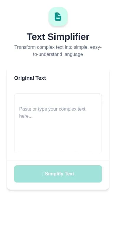Text Simplifier