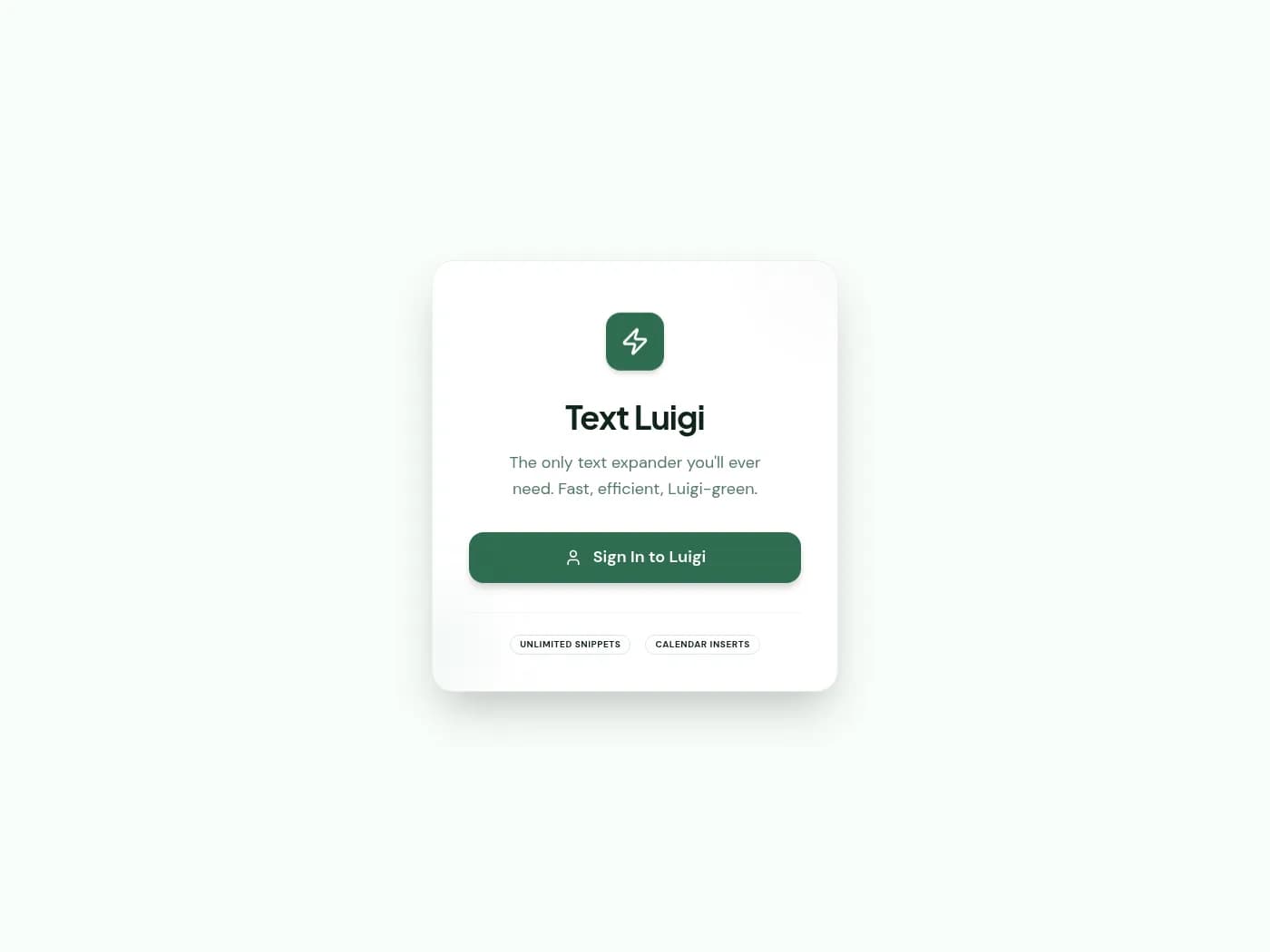 Text Luigi Expander
