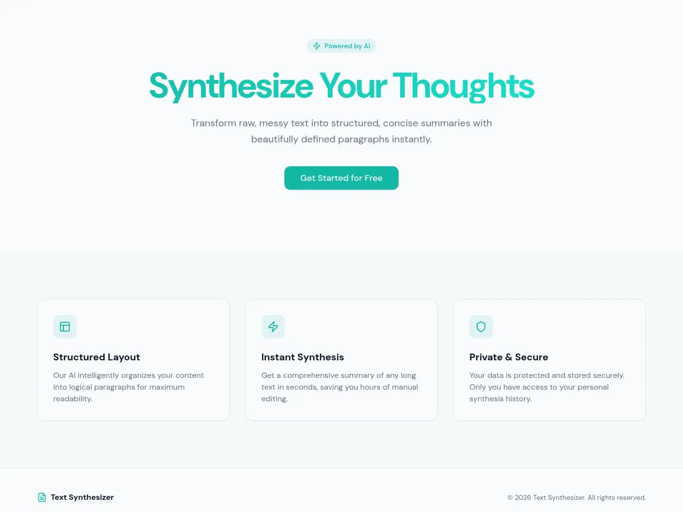 Text Synthesizer