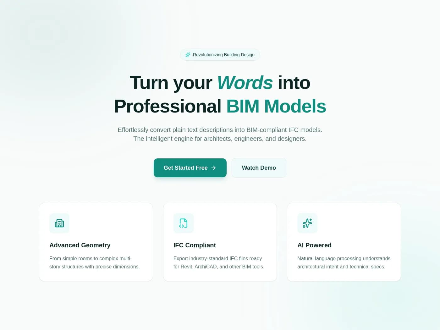 Text2BIM Genie