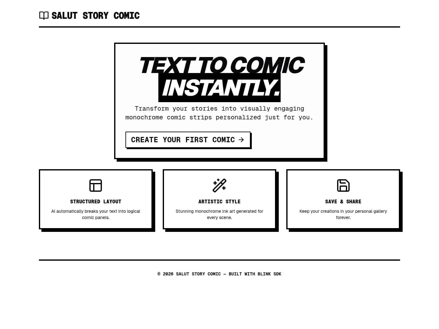 Salut Story Comic
