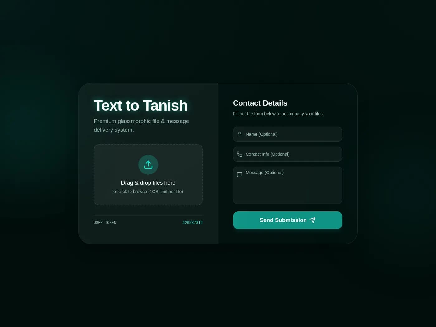 Text to Tanish Upload