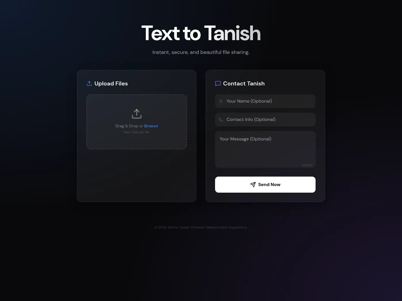 Text to Tanish