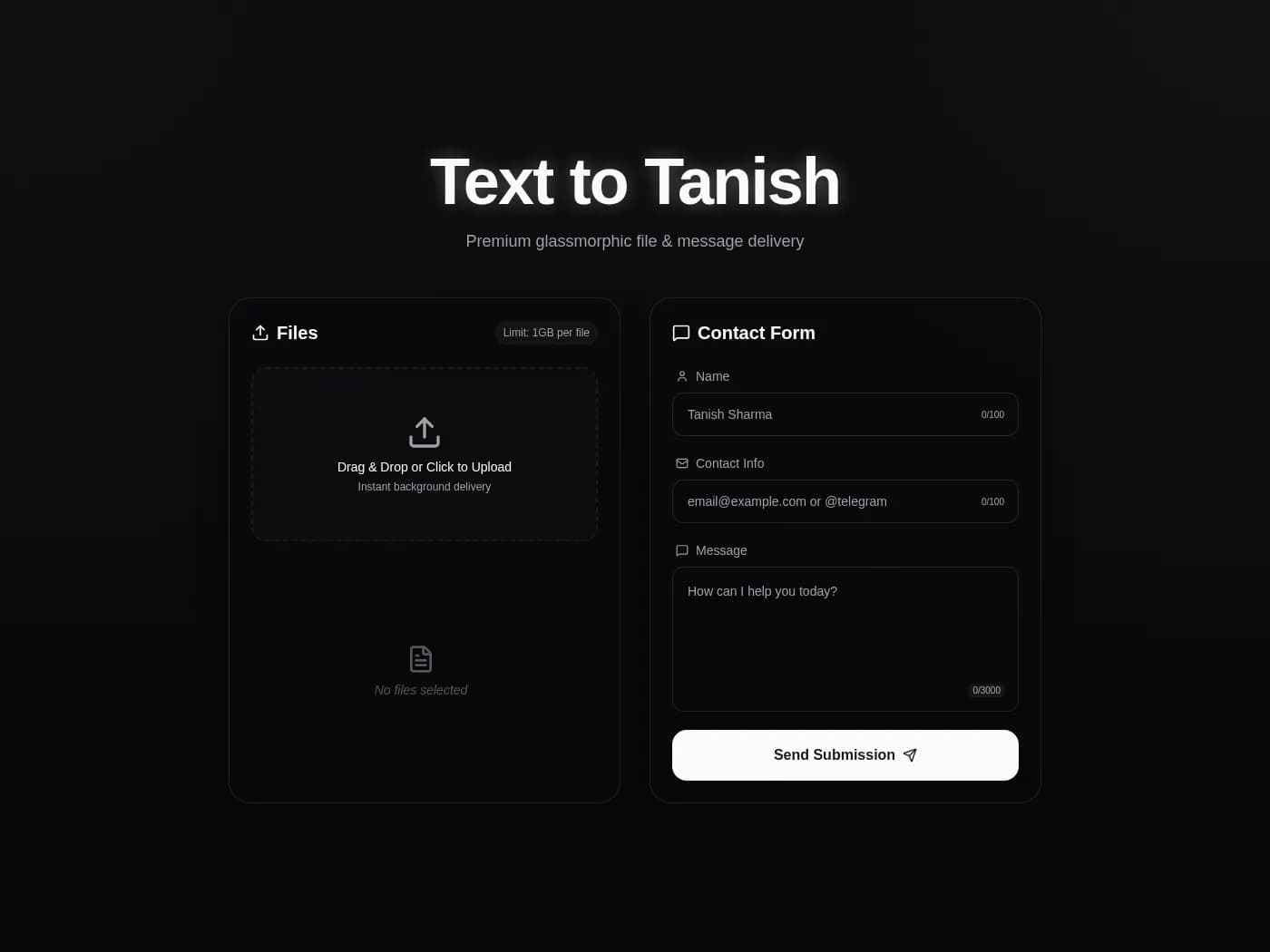Text to Tanish