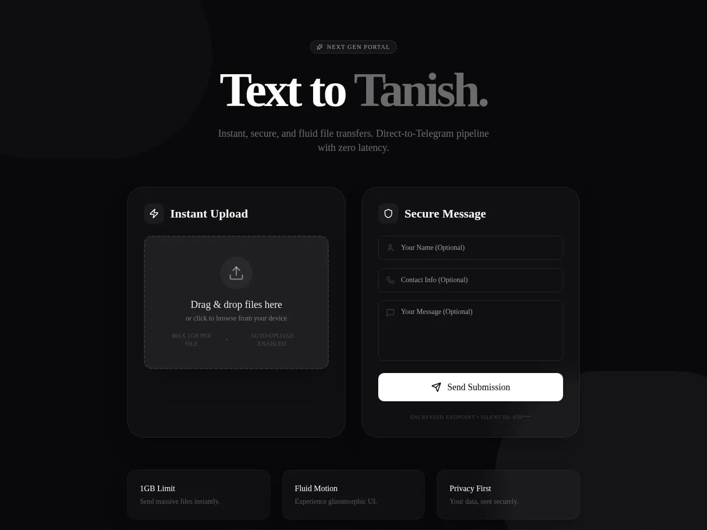Text to Tanish Portal