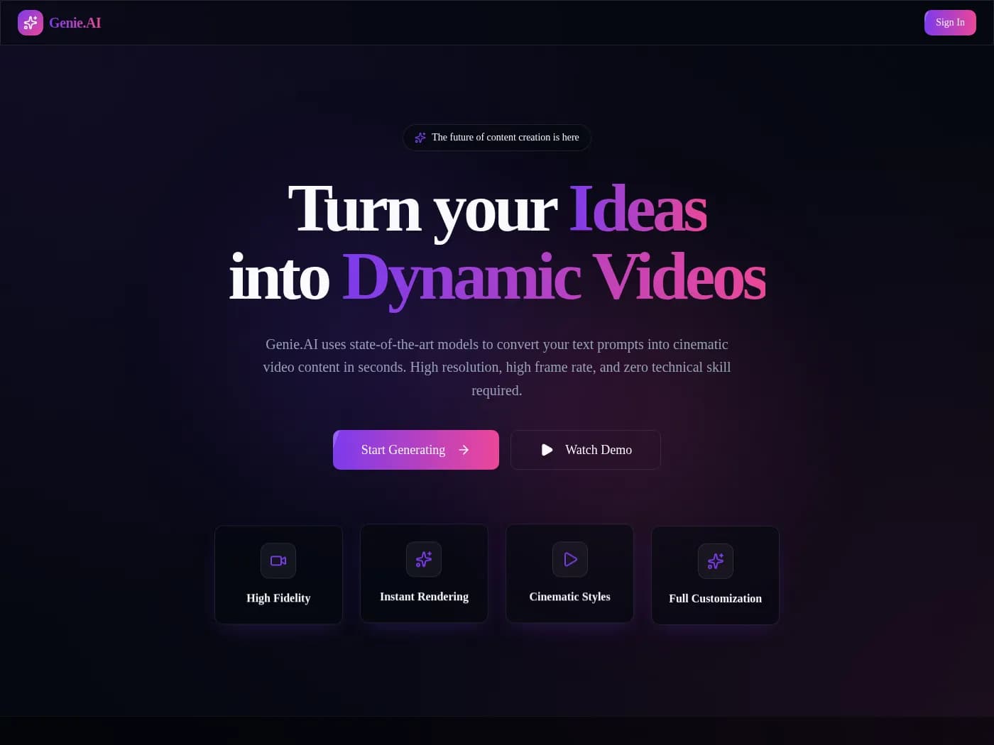 Text2Video Genie
