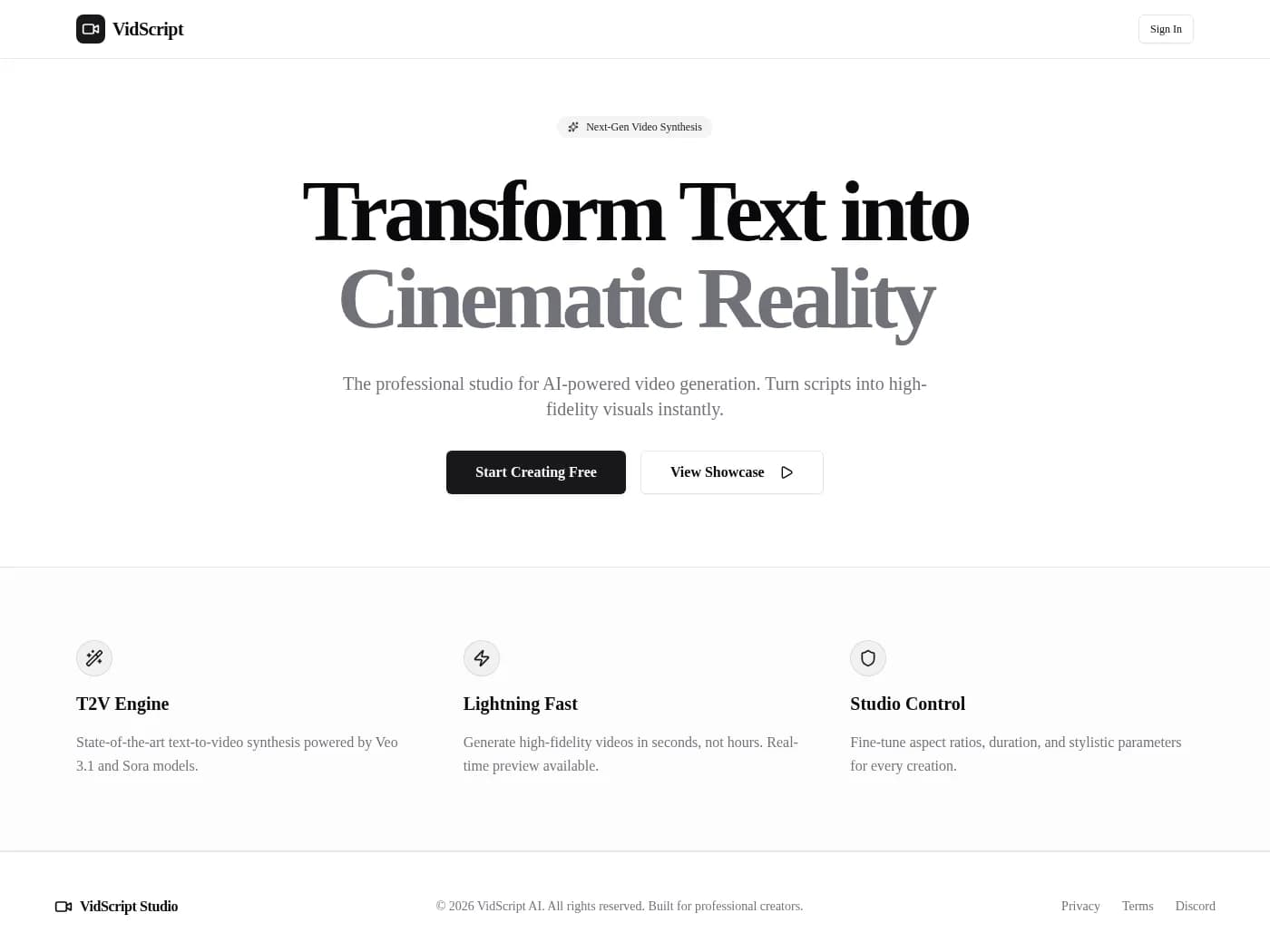 VidScript AI Studio