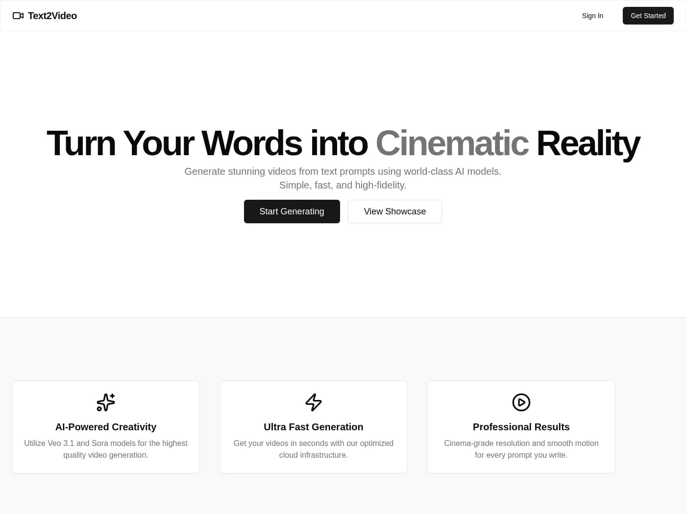 Text2Video Generator