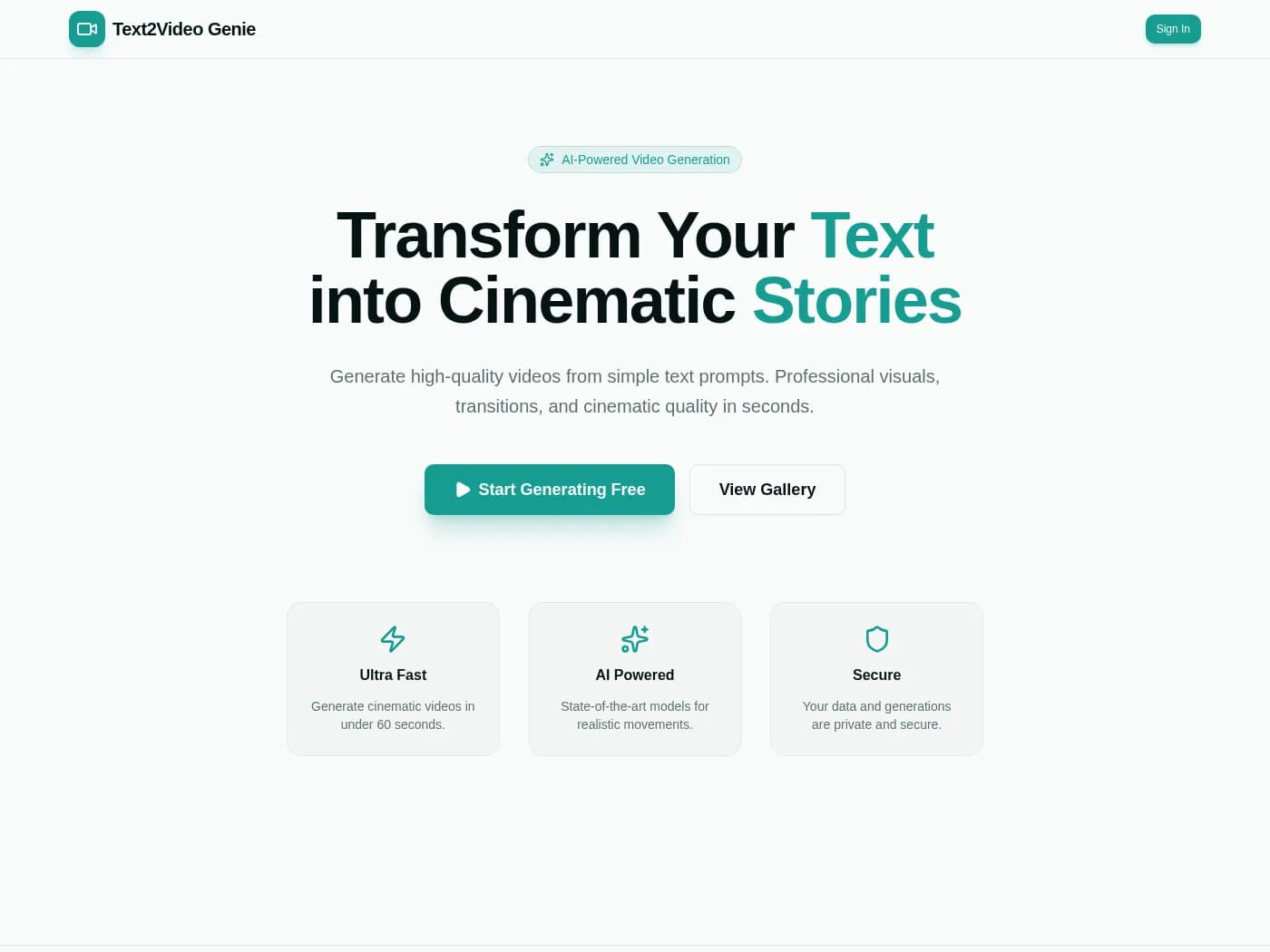 Text2Video Genie