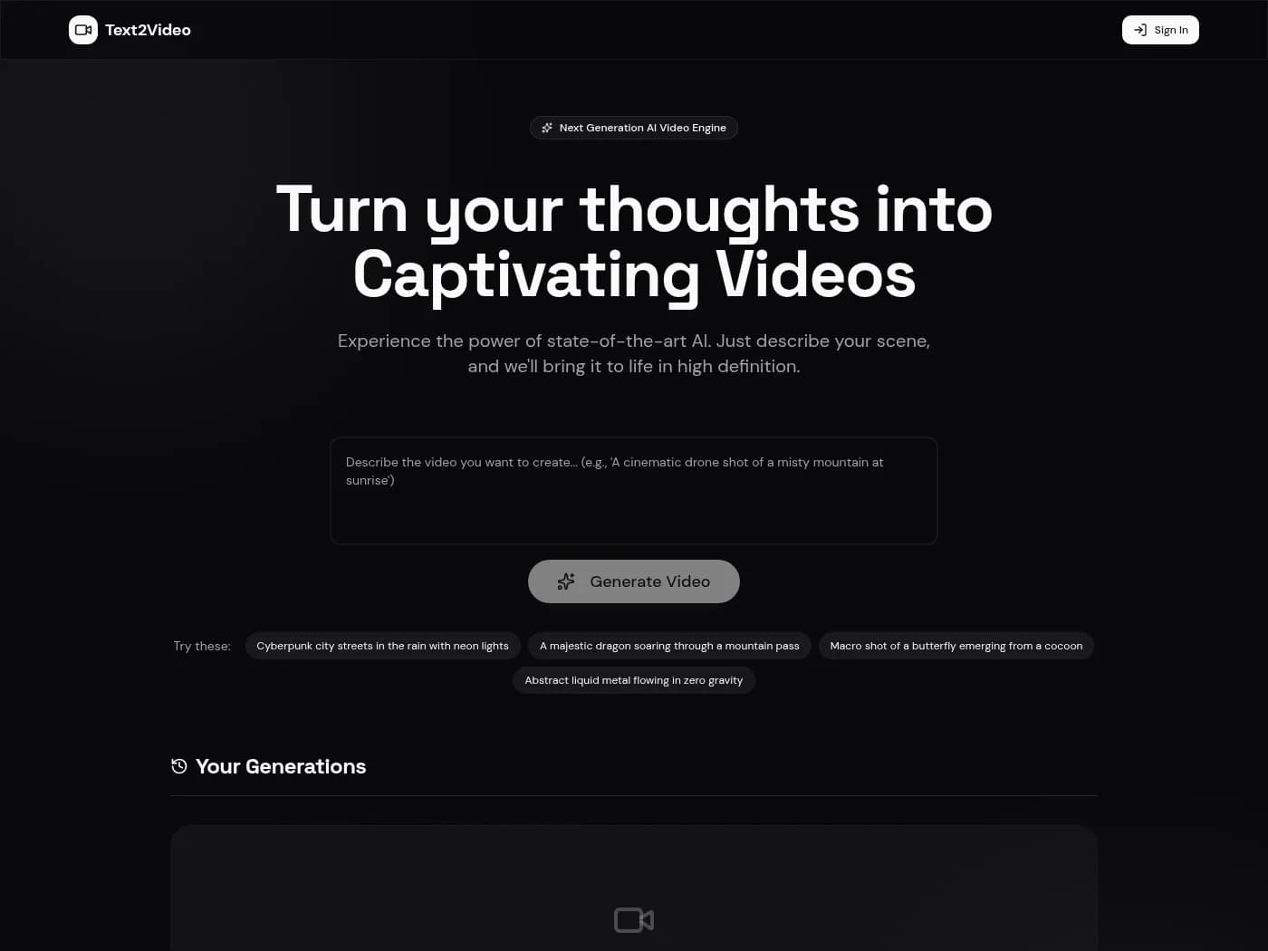 Text2Video Creator