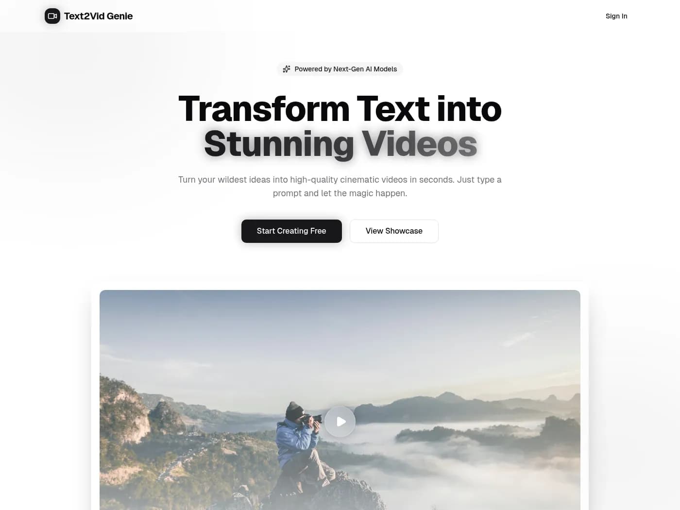 Text2Vid Genie