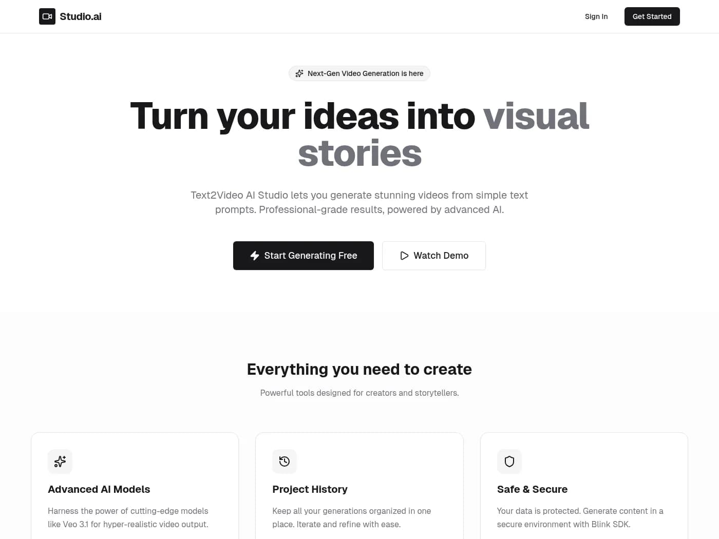 Text2Video AI Studio