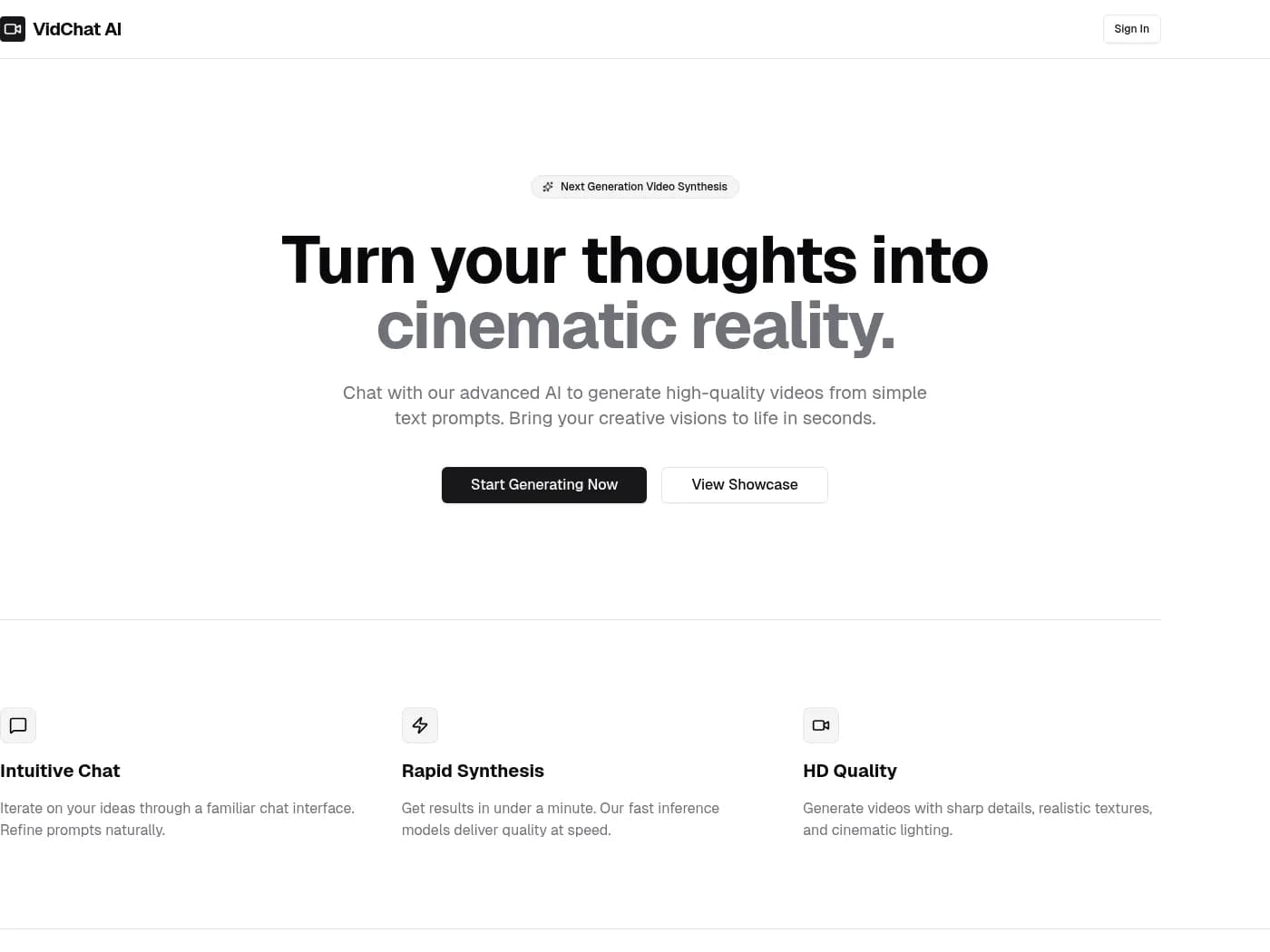 Text2Video Chat Bot