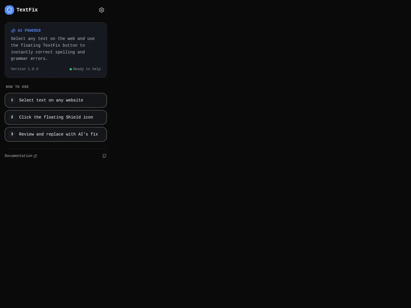 TextFix Popup Corrector
