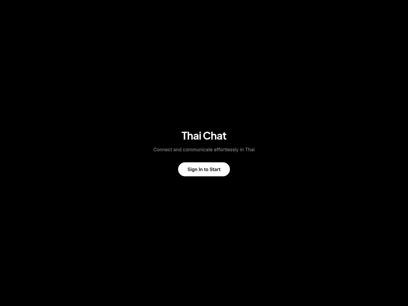 Thai Chat Web App