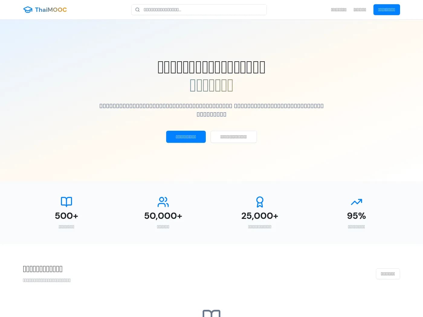 ThaiMOOC Platform Clone
