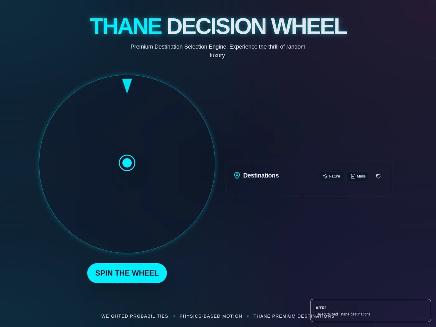 Thane Smart Decision Wheel
