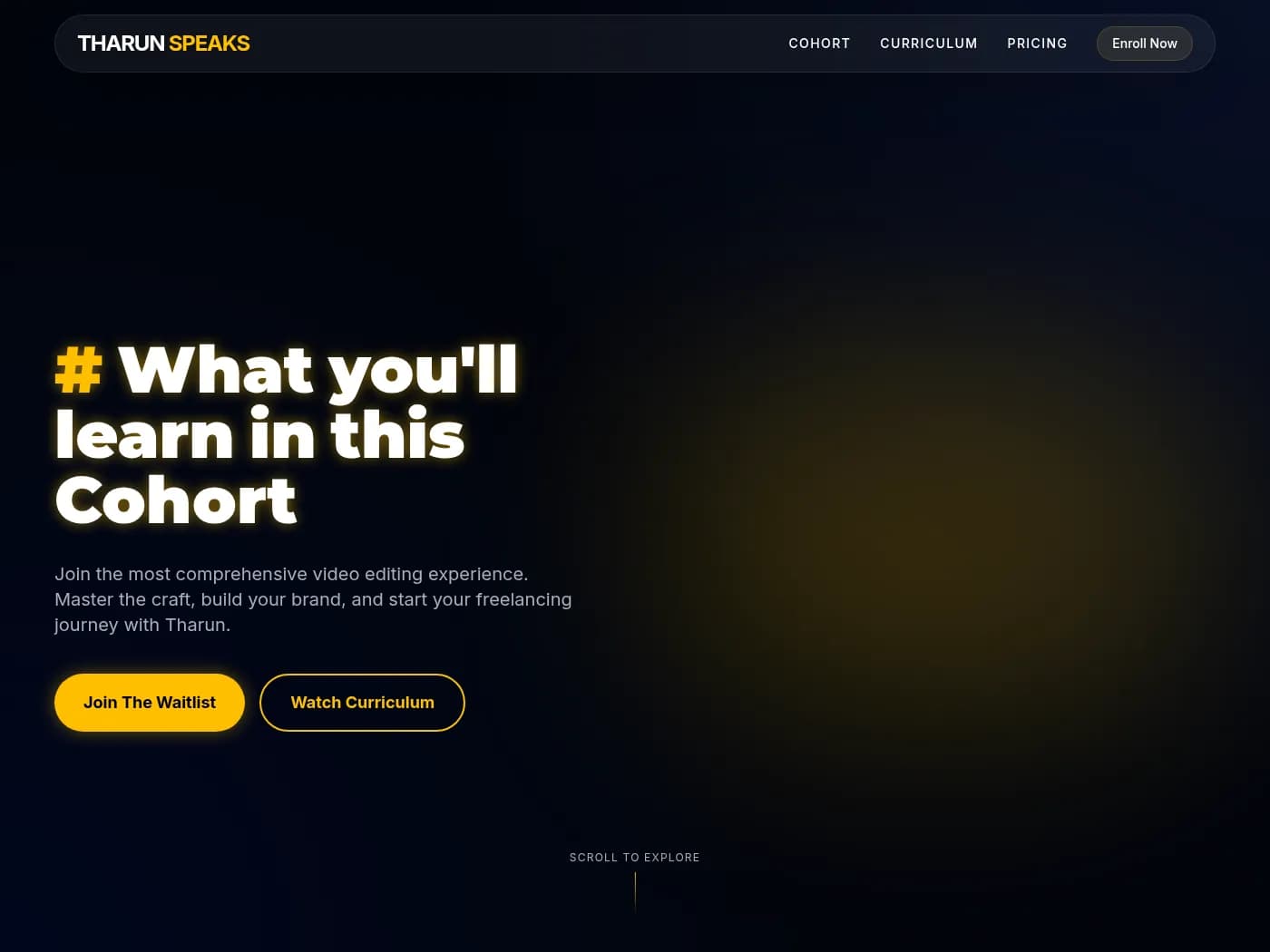 Tharun Speaks 3D Web