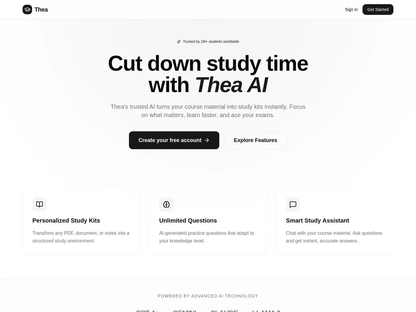 Thea AI Student Clone
