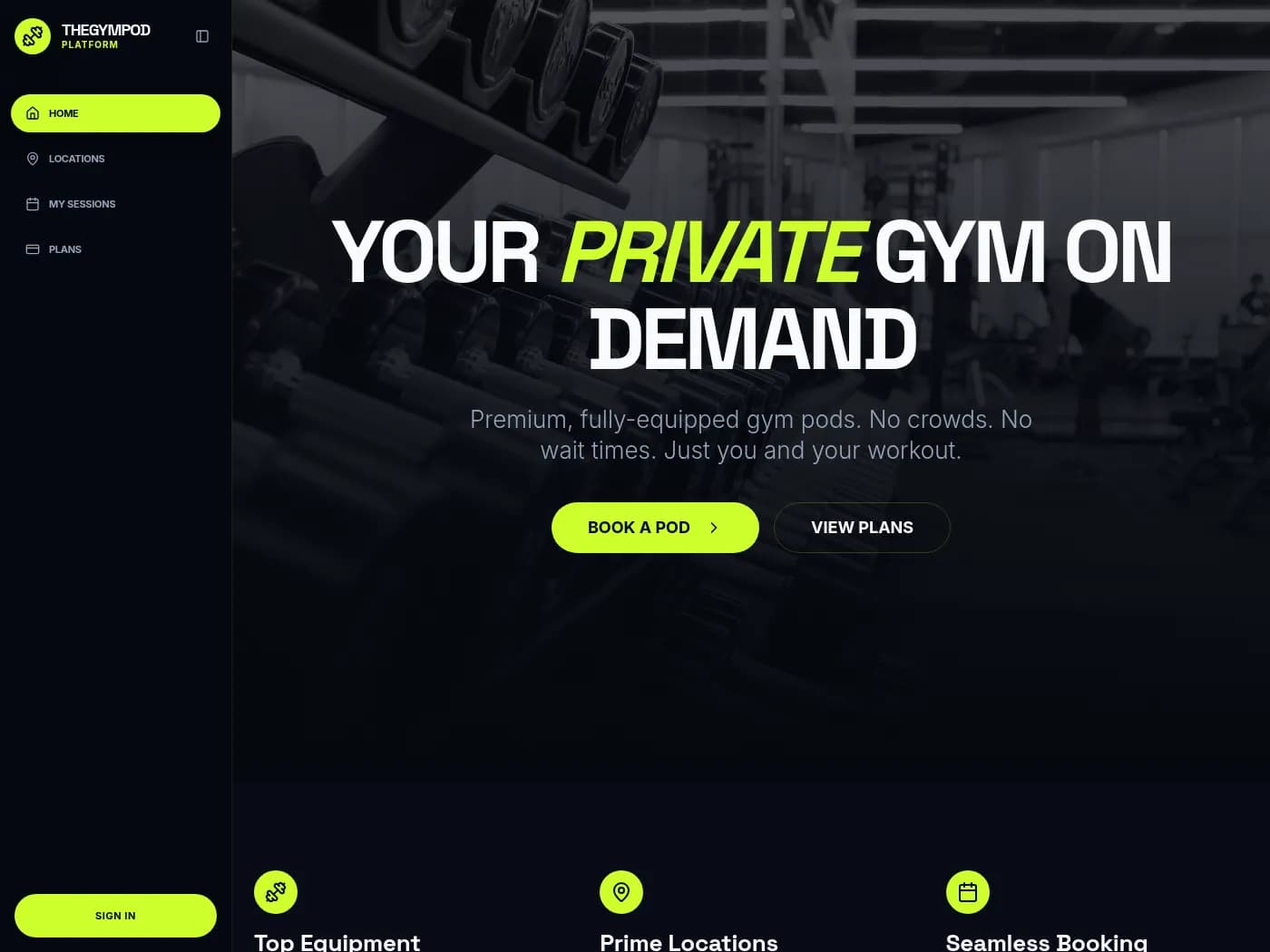 TheGymPod Platform