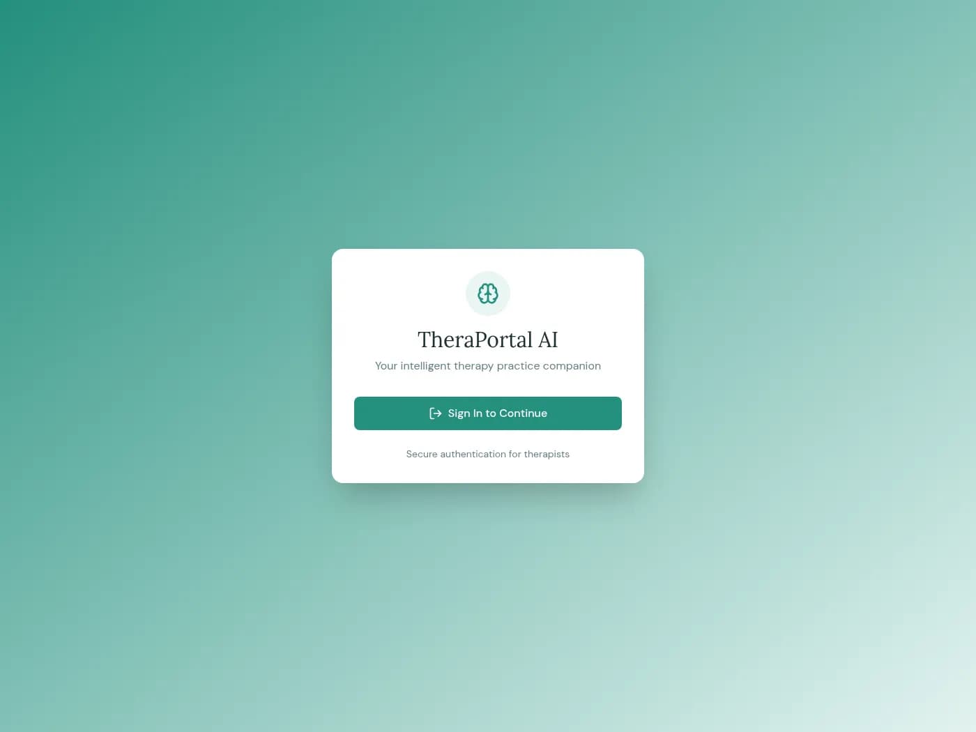 TheraPortal AI