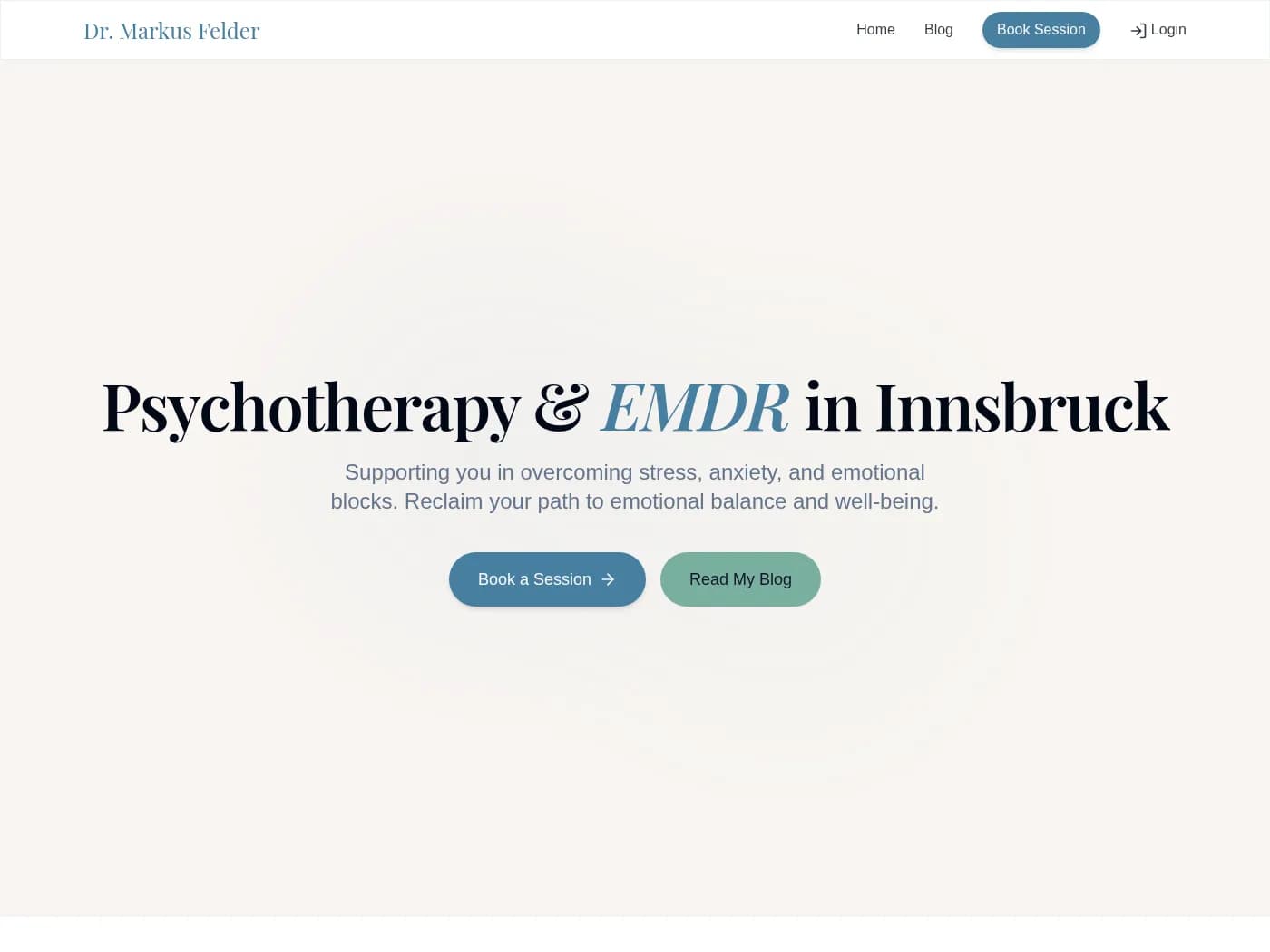 TherapistFlow Website Demo