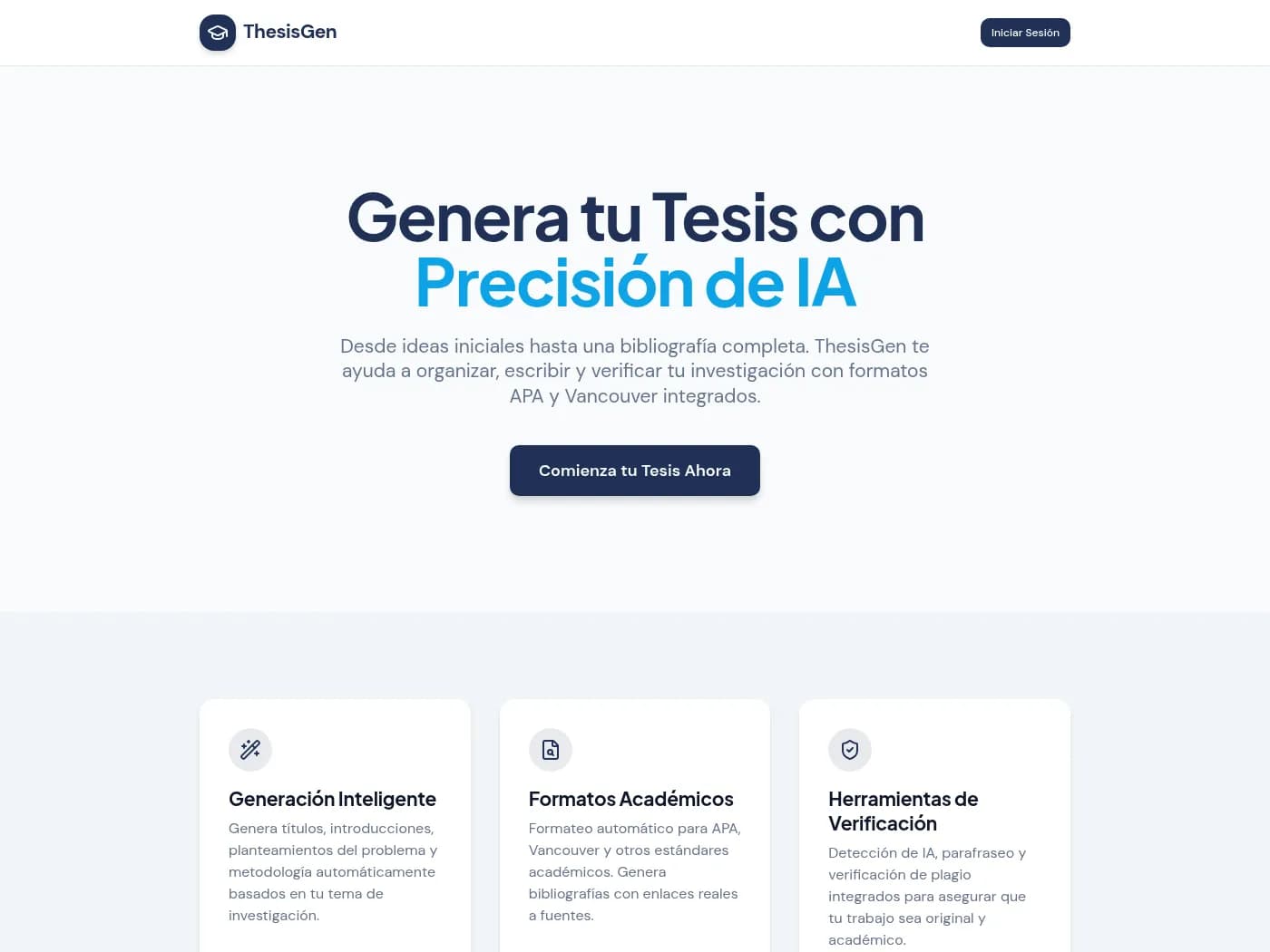ThesisGen Web Suite