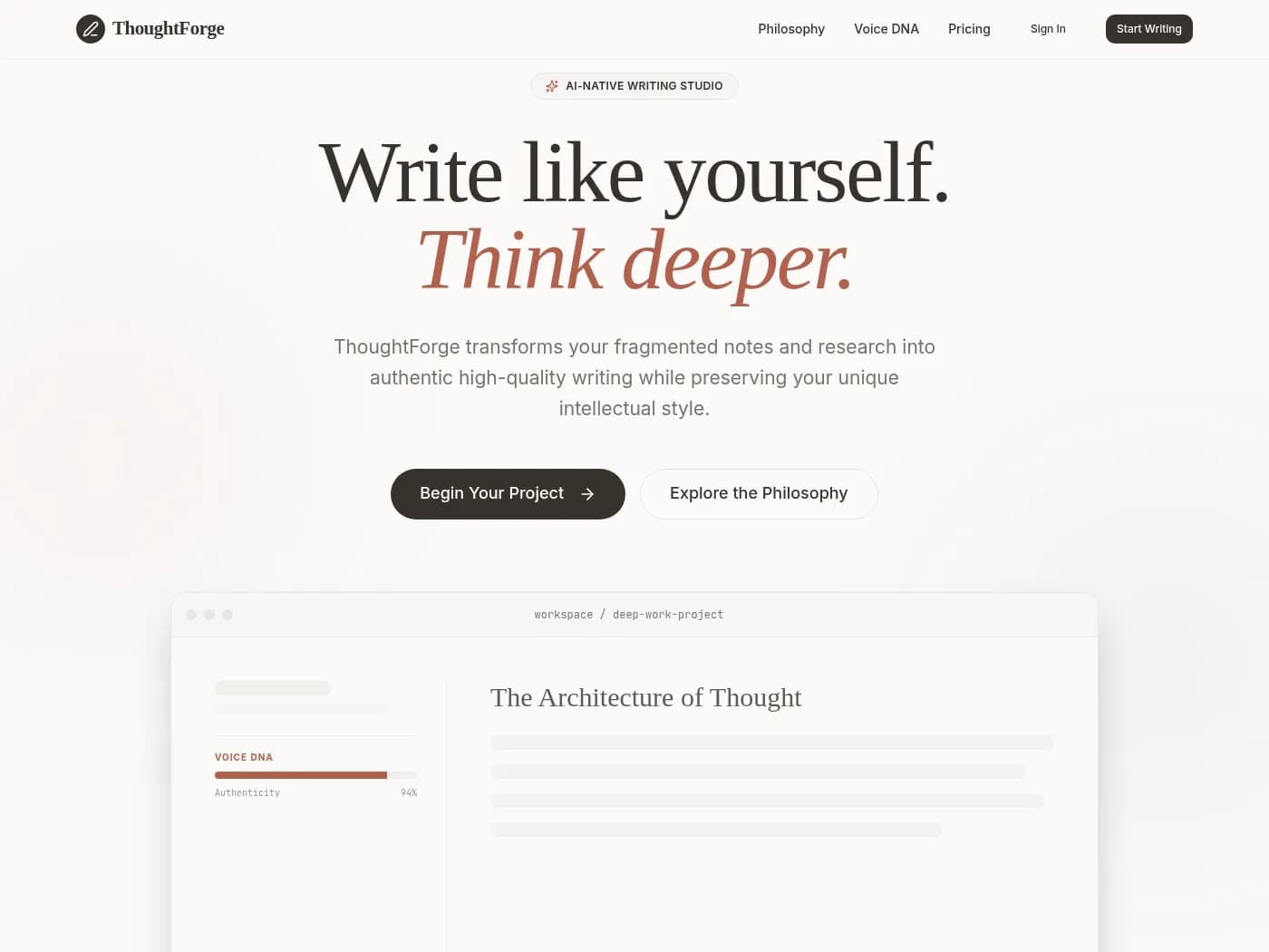 ThoughtForge Studio