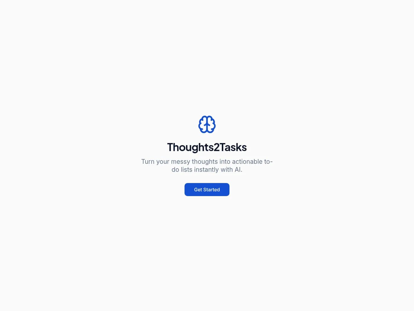 Thoughts2Tasks App