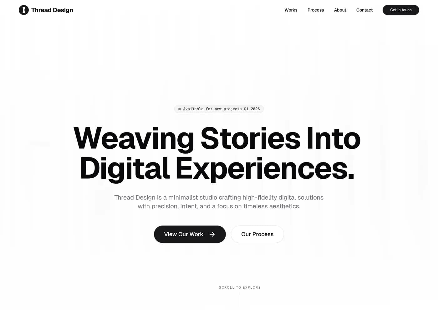 Thread Design Webpage