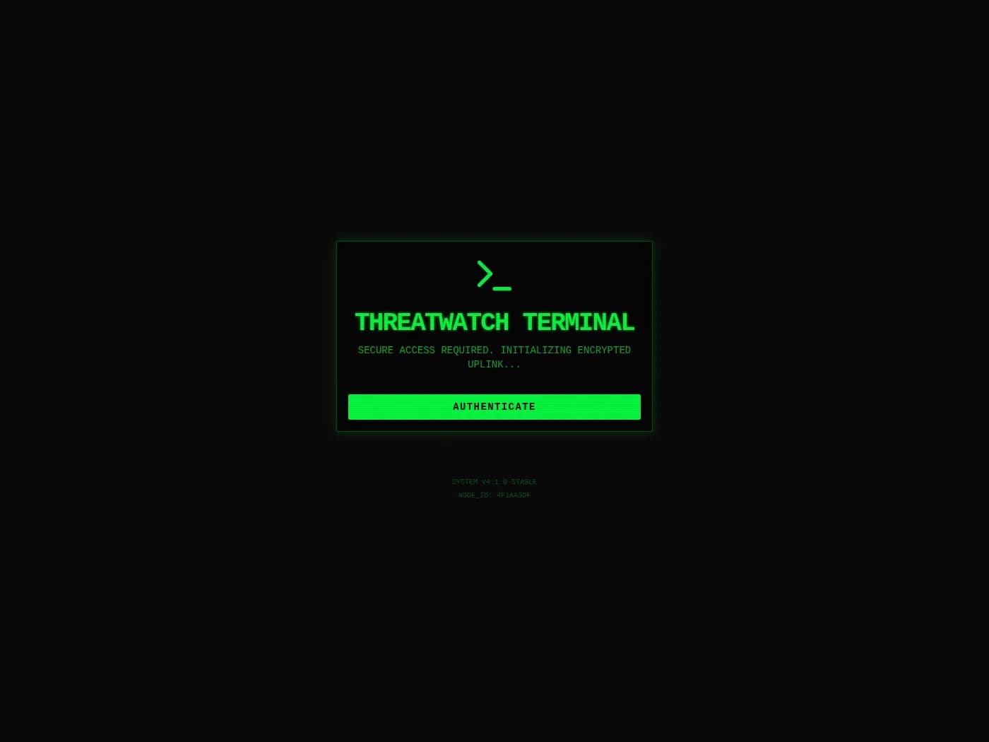 ThreatWatch Terminal