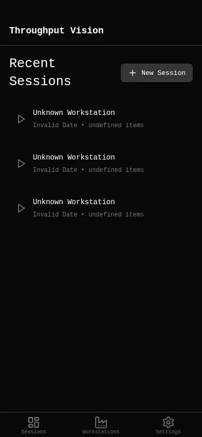 Throughput Vision App